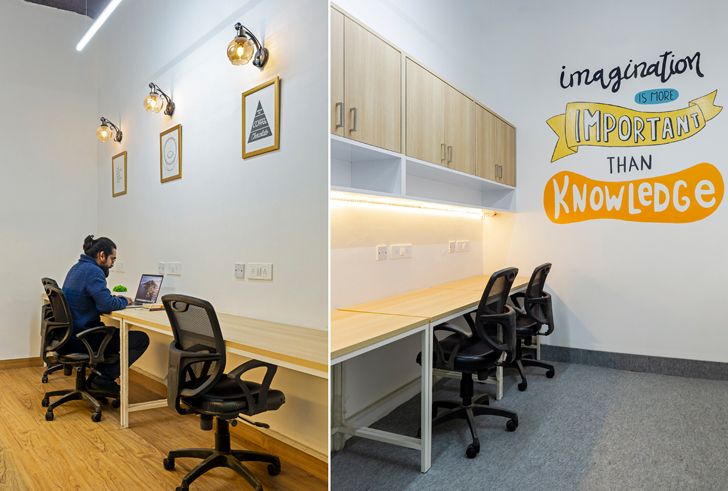 A youthful co-working space in a basement » India Art N Design