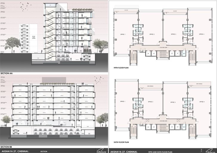 Cantilevered cuboid volumes create a sculptural office building in ...